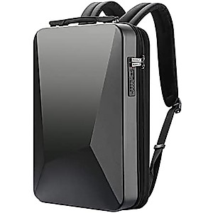 BOPAI Hard Shell Tsa Laptop Backpack for Men Gaming Backpack for 17.3 inch Anti Theft Expansion Backpack Light Slim Black Usb Waterproof 15.6 Rucksack