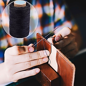 284Yards Leather Sewing Waxed Thread-Practical Long Stitching Thread for Leather Craft DIY/Bookbinding/Shoe Repairing/Leather Projects