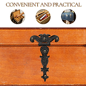 2pcs T-Shaped Door Hinge Hinges Outdoor Gate Hinges for Wooden Fences Heavy Duty Black Hinges Gate Hardware for Wooden Fences Heavy Duty Fence Gate Kit Barn Door Hinges