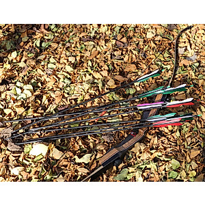 LWANO 30Inch Carbon Arrow Archery Hunting/Targeting Practice Arrows with 5" Turkey Feathers for Compound Recurve Longbow 12Pack