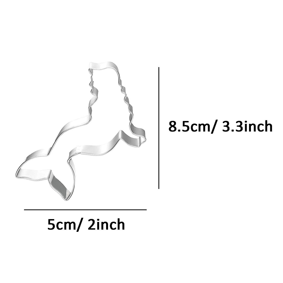 WJSYSHOP Mermaid Shape Cookie Cutter