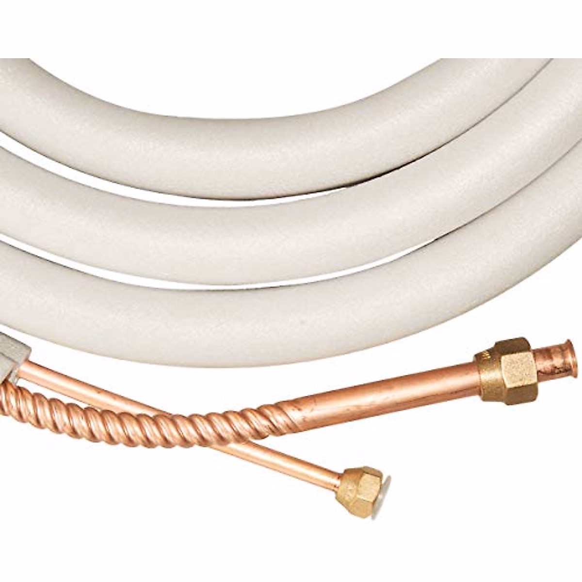 Senville 16 Ft. Insulated Copper Line Set for Mini Split Air Conditioner, 3/8" & 5/8" OD, White