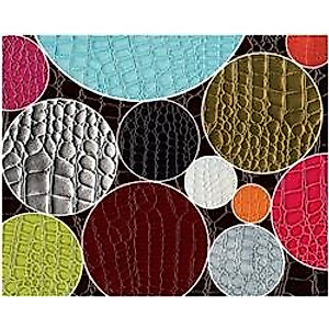 Vinyl Crocodile Gray Fake Leather Upholstery Fabric by The Yard