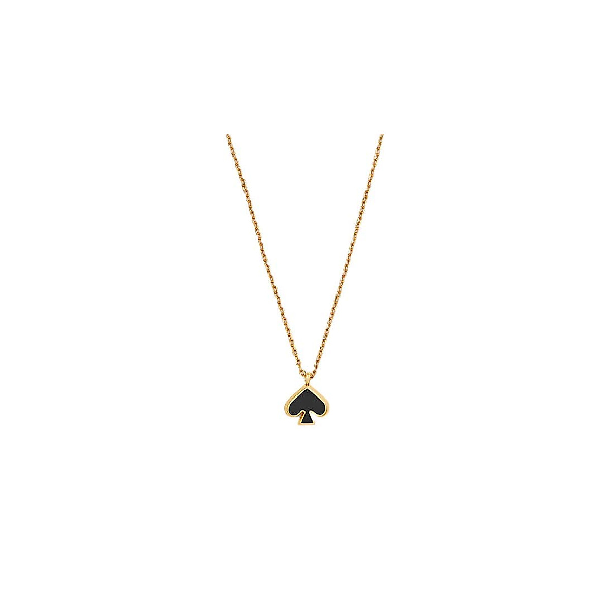 Kate Spade Everyday Spade Enamel Mini Pendant Black