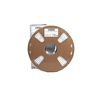 ECO - Certified Food Grade PETG 3D Printer Filament - Carbon Brand - Lab Tested FDA Compliant Food Safe, 1.75mm, 1kg, Accuracy: +/- 0.02 (White)