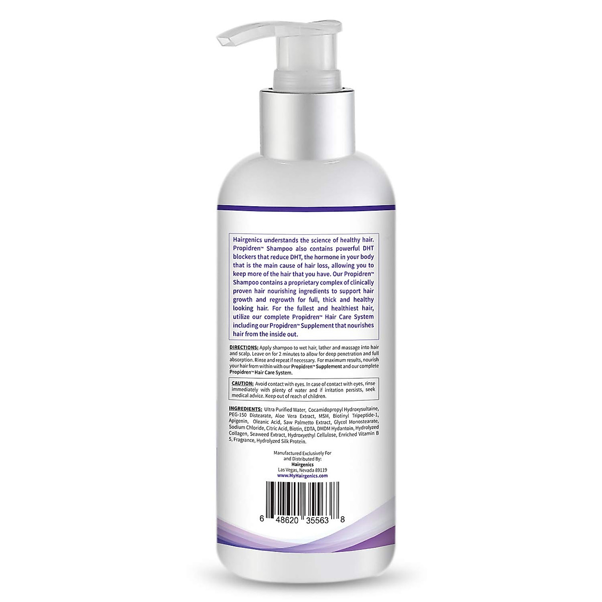 Hairgenics Propidren Hair Growth Shampoo with Biotin, Keratin, and Powerful DHT Blockers to Nourish, Stimulate Hair Follicles, and Regrow Thinning and Balding Hair