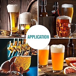 LACHOI ATC Beer Brix Alcohol Refractometer for Beer Brewing Homebrew Dual Scale Specific Gravity 1.000-1.130 & Brix 0-32% for Beer Brewing Tester