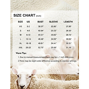 PEHMEA Women's Girls Warm Sherpa Lined Crewneck Pullovers Fleece Sweatshirt Tops (Pink, Medium)