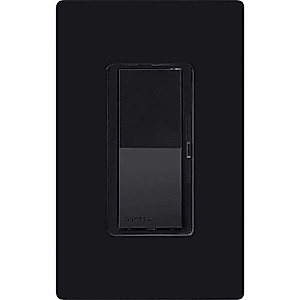 Lutron Diva LED+ Dimmer Switch for Dimmable LED, Halogen and Incandescent Bulbs, 150W/Single-Pole or 3-Way, DVCL-153P-BL, Black