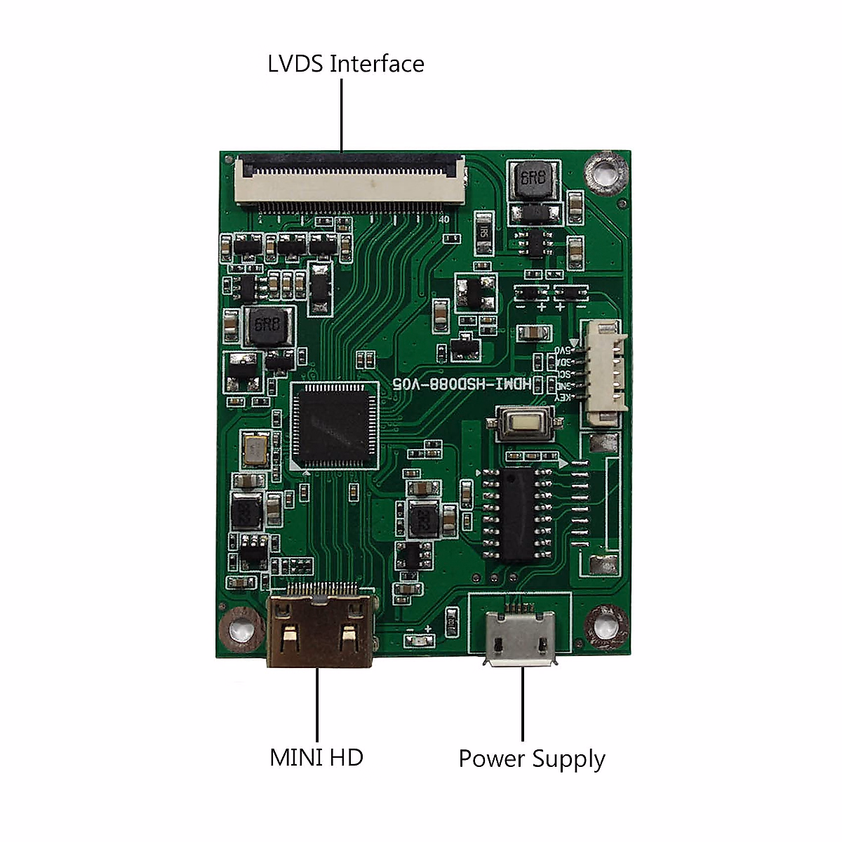 VSDISPLAY 8.8" 8.8 Inch 1920X480 LCD Screen HSD088IPW1-A00 with HD-MI to Mipi LCD Controller Board VS-HSD088