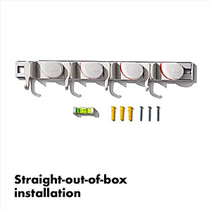 OXO Good Grips Wall-Mounted Mop and Broom Organizer