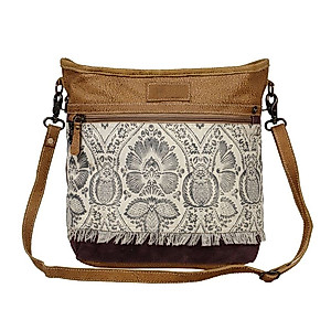 Myra Bag female Brandish Shoulder Bag Upcycled Canvas & Leather S-2656