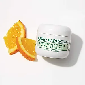 Mario Badescu Brightening Mask with Vitamin C for All Skin Types | Face Mask That Brightens Skin and Unclogs Pores | Formulated with Vitamin C & Kaolin Clay | 2 FL OZ
