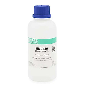 Hanna Instruments HI70436M Ultra Pure Deionized Water, 230mL Bottle, For Titration