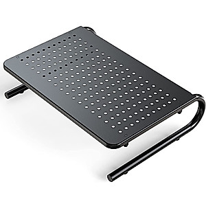 Monitor Stand Riser, Monitor Riser, Laptop Stand for Desk, Laptop Riser, Desk Organizer for Monitor, Laptop Shelf w/Vented for Screen, Computer Stand for Laptop, PC, Printer, for Home & Office
