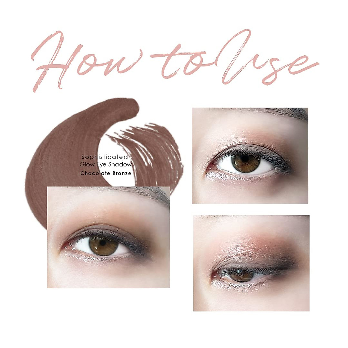 glowiest SOPHISTICATED Glow Eye Shadow 003 Chocolate Bronze | Liquid Eyeshadow Gorgeous & Long- Lasting & Quick-Drying Eye Makeup | Cream Eyeshadow 0.24 oz (7ml)