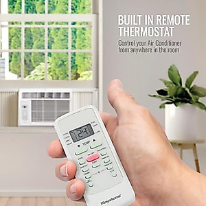 Keystone 5,000 BTU Window Air Conditioner and Dehumidifier, Window AC Units for Apartment, Living Room, Bathroom, and Small Rooms up to 150 Sq.Ft., Quiet Window Air Conditioners with Remote Control