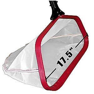 Pool Skimmer Net Rake, Ultra Fine Mesh, Unlimited Free Replacement by ProTuff - 3X Faster Heavy Duty 250 Micron Nylon for Cleaning Silt, Sand, Pollen & Swimming Pool Skimming - 60 Mesh - 18"