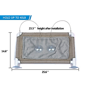 PEFUNY Cat Bed Window, Cat Window Hammock Window Perch, Safety Cat Shelves Space Saving Window Mounted Cat Seat for Large Cats (Beige Premium Set)