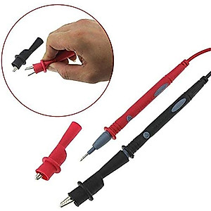 Replacemen Push-on Alligator Clips for Multimeter Test Lead,4 Pcs (4 PCS)