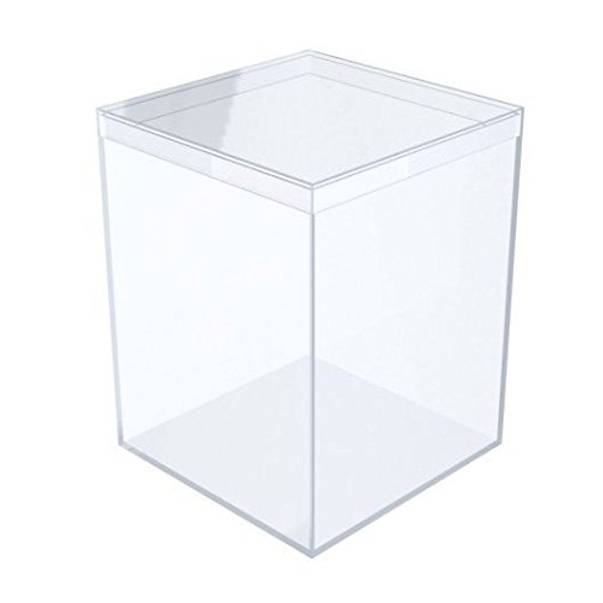 Clear Plastic Box - 3 7/16" Square X 4 1/2" Tall - 6 Boxes Per Pack