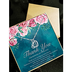 Babyshower Hostess Thank You Gifts for Babyshower Host Baby Shower Host Necklace Gift Thank You for Hosting My Baby Shower Gifts for Baby Shower Hostess Appreciation Gifts Thank You Card Appreciation
