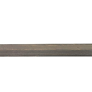 Joel's Antiques & Reclaimed Decor 3" x 7" Rustic, Mountable Floating Mantel Shelf (Weathered Wood, 84")
