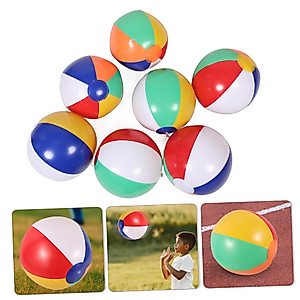 Parliky 12pcs Beach Ball Inflatable Ball Outdoor Toy Baby Beach Toys Inflatable Swimming Pool for Kids Outdoor Swimming Balls Kids Toys Sports Ball Playing Ball Prom Decorations Water Park