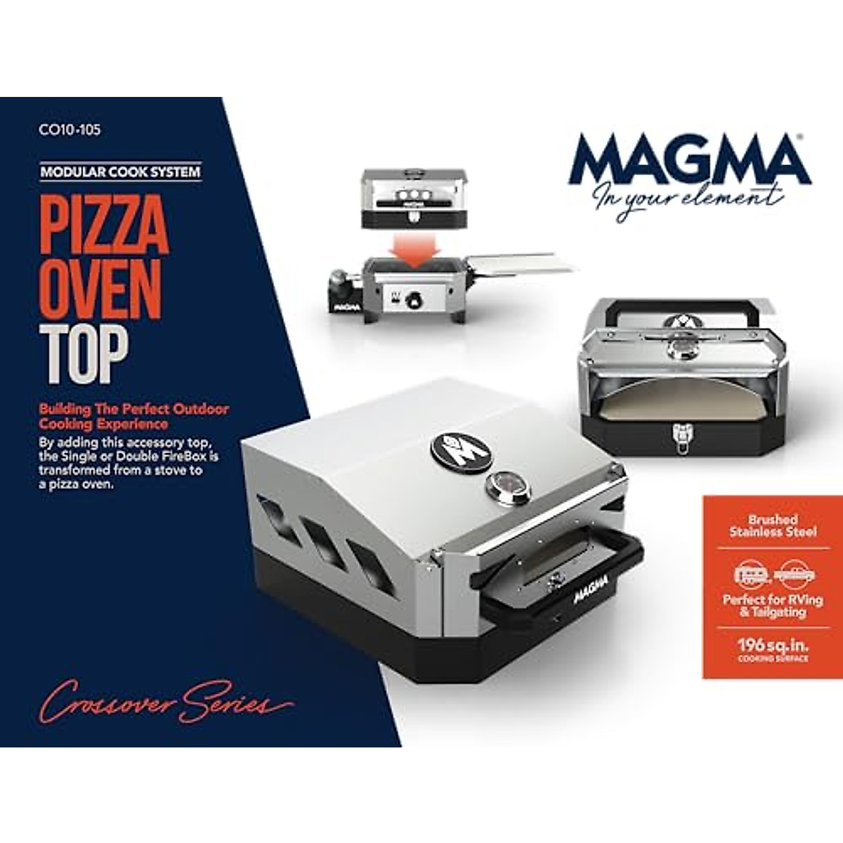 MAGMA Products, Pizza Oven Top, Crossover Series, CO10-105