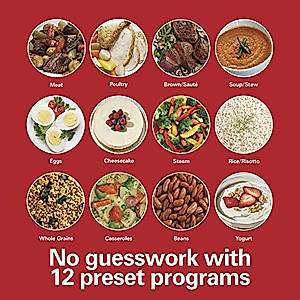 Hamilton Beach 12-in-1 QuikCook Pressure Cooker with True Slow Cook Technology, Rice, Sauté, Egg and More, 8qt., Black and Stainless (34508)