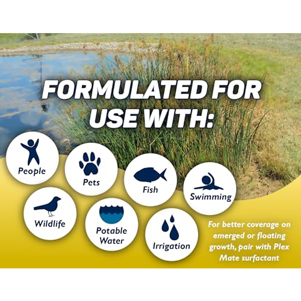 CattPlex Pro - Aquatic Herbicide - Kills Cattails, Water Lilies, Grasses & More - Quart (32 Ounces)