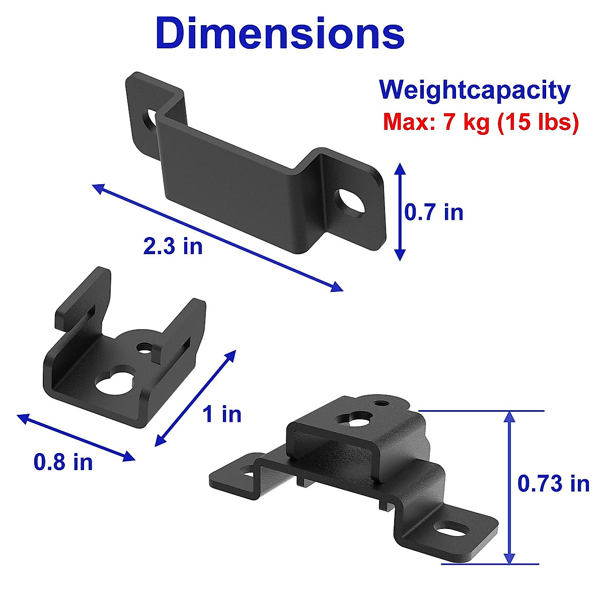 JINGer Universal Speaker Wall Mount for Sony, Vizio, Samsung, Roku, and More Sound Speakers, Mounted Under TV on Wall