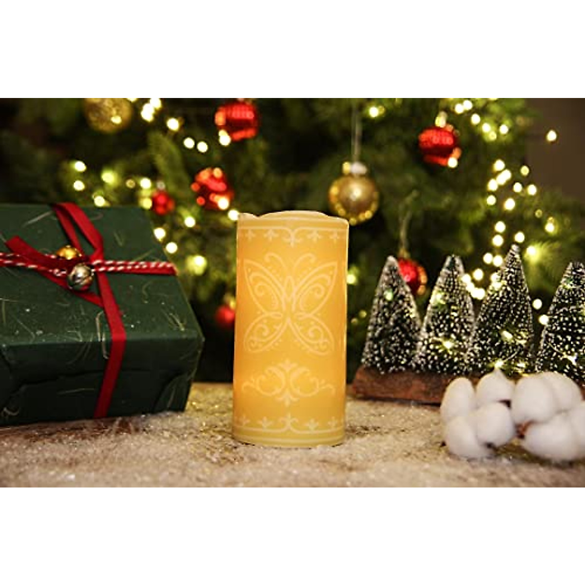 State & Water Miracle Encanto Inspired LED Candle, Real Wax Exterior, 6" Tall, Batteries Included