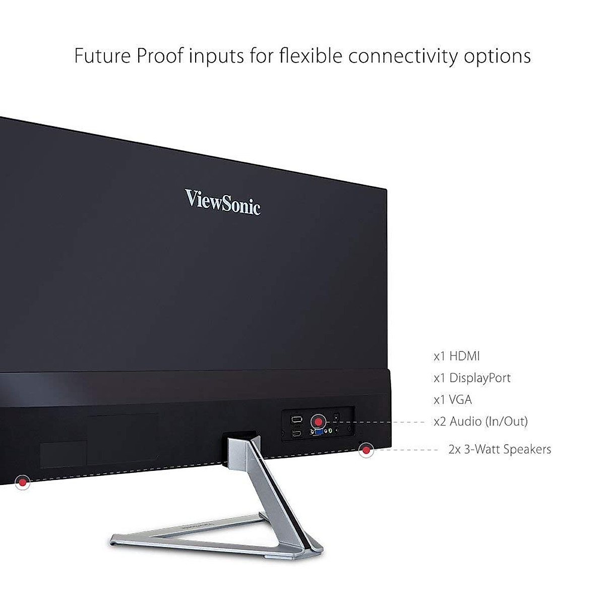 ViewSonic VX2276-SMHD 22 Inch 1080p Frameless Widescreen IPS Monitor with HDMI and DisplayPort (Renewed)
