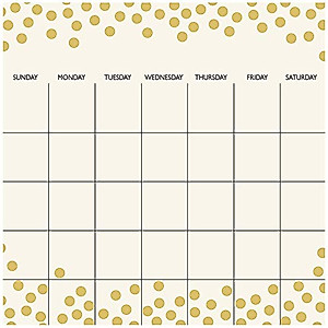 Wall Pops WallPops WPE1503 Gold Confetti Organization Kit, White & Off-White