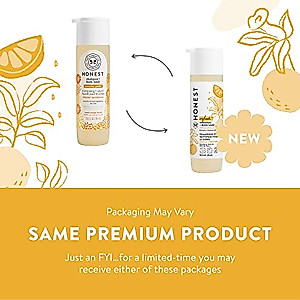 The Honest Company 2-in-1 Cleansing Shampoo + Body Wash | Gentle for Baby | Naturally Derived, Tear-free, Hypoallergenic | Citrus Vanilla Refresh, 10 fl oz