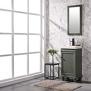 Legion Furniture Indoor Home Decorative Bathroom/Washroom/Kitchen 18" Pewter Green Sink Vanity