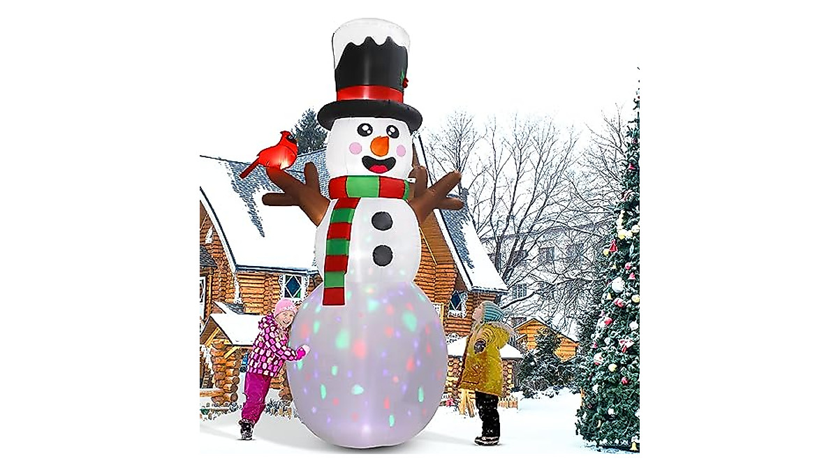 Inflatable Snowman 12FT Christmas Decor with LED Lights