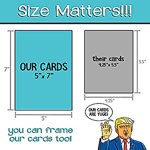 Trump Fake News Birthday Card | Funny Birthday Cards | Trump Supporter Gift | A7 Size - 5x7 Greeting Cards