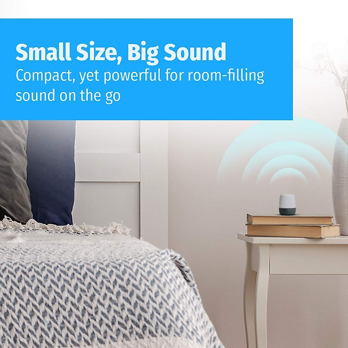 Homedics Traveler SoundSleep White Noise Sound Machine, Small Sound Machine with 6 Relaxing Sounds and Color Changing Night-Light, Portable Sound Therapy for Home, Office, Nursery, Auto-Off Timer