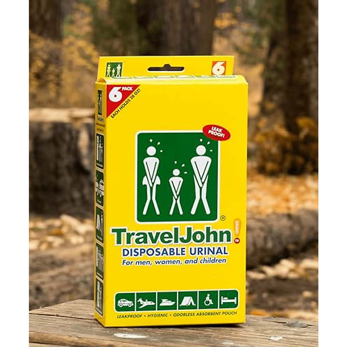 TravelJohn-Disposable Urinal (6 Pack)