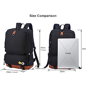 WANHONGYUE Anime The Seven Deadly Sins Luminous Backpack School Bag Student Bookbag Laptop Rucksack Daypack Black