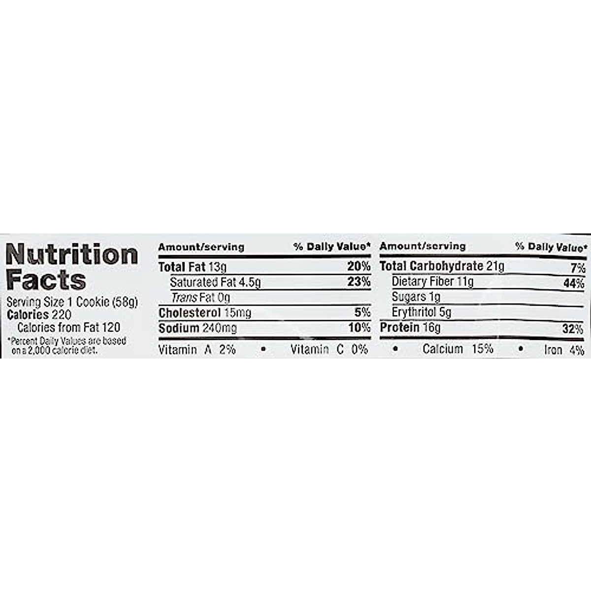 QUEST NUTRITION Peanut Butter Chocolate Chip Protein Cookie, 2.04 OZ