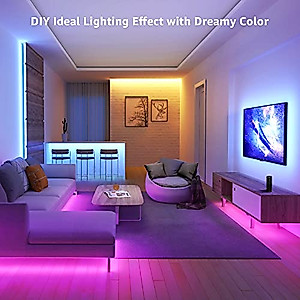 LE Smart LED Strip Lights, Music Sync Color Changing LED Tape Light, 16 Million Colors LED Lights for Bedroom, Home, Kitchen, TV, Party and Festivals
