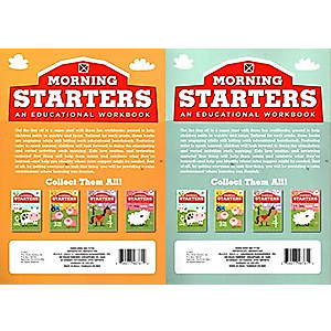 PRE-K & Kindergarten - Morning Starters Educational Workbooks - Set of 2 Books - v10