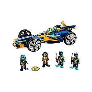 LEGO NINJAGO Ninja Sub Speeder 71752 Building Kit; Amphibious Car Toy with NINJAGO Cole and Jay Minifigures; New 2021 (356 Pieces)