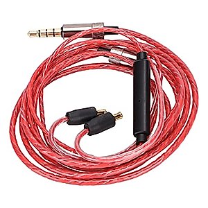 Qinlorgo Audio Extend Cord, Stable Signal Smooth Ergonomic Strong Corrosion Resistance Headphone Audio Cable for CKR90 CKR100 LS50 LS70 for E50 E70 LS200 LS300 LS400