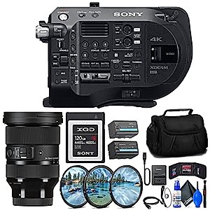 Sony PXW-FS7M2 XDCAM Super 35 Camera System (PXW-FS7M2) + Sigma 24-70mm f/2.8 Lens (578965) + 120GB Memory Card + BP-U35 Battery + Filter Kit + Bag + Memory Wallet + Cap Keeper + More
