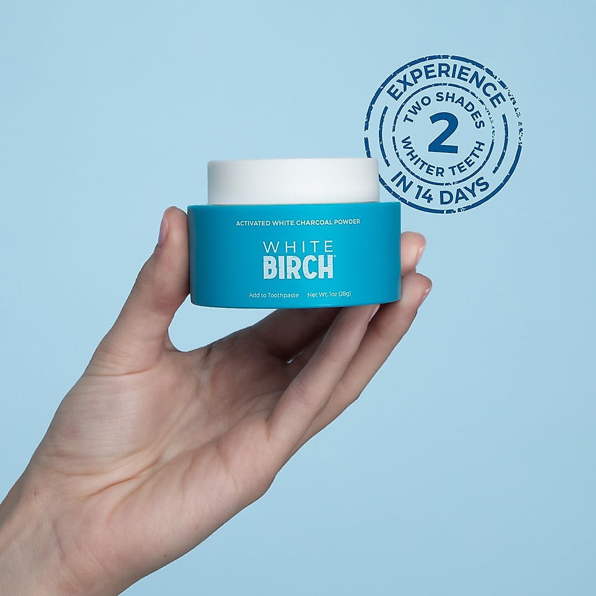 White Birch Activated White Charcoal Powder - Professional Teeth Whitening Charcoal - Natural & Fluoride Free Oral Care (White Charcoal Powder)