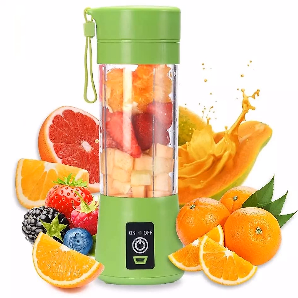 Portable Blender,Numafa Personal Size Blender Juicer Cup, shakes and Smoothies Blender,Handheld Fruit Machine,Blender Mixer Home (green)